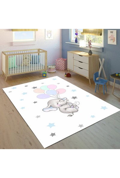 Bebişim Halı Bebişim Filli BH2381 80 x 150 Çocuk Odası Halısı