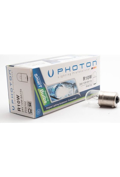 Photon R10W 24 V 67 Park Ampulü 10 Adet PH6702 Photon R10W 24 V 67 Park Ampulü 10 Adet PH6702