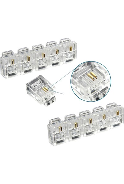 Polaxtor RJ11 Telefon Soketi 6p/2c (100 Adet) Polaxtor PLX-10494 Polaxtor RJ11 Telefon Soketi 6p/2c (100 Adet) Polaxtor PLX-10494
