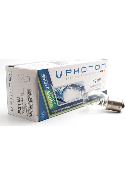 Photon P21W 12 V 93 Standart Ampul 10 Adet PH5793 Photon P21W 12 V 93 Standart Ampul 10 Adet PH5793