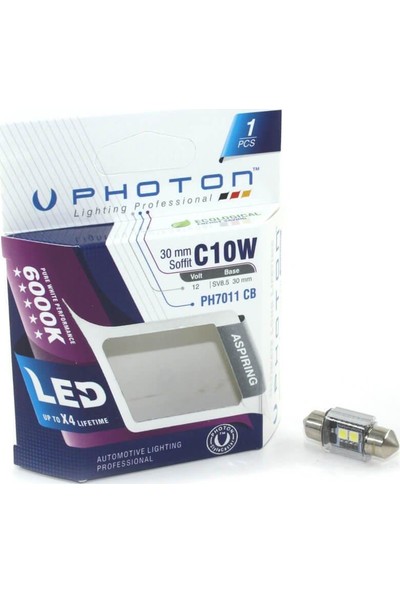 Photon C10W 12 V 30MM Can-Bus Sofit LED PH7011 Photon C10W 12 V 30MM Can-Bus Sofit LED PH7011