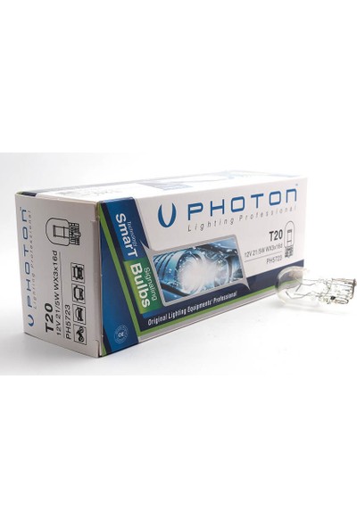 Photon T20 21/5W 12 V Çift Devre Dipsiz Ampul 10 Adet PH5723 Photon T20 21/5W 12 V Çift Devre Dipsiz Ampul 10 Adet PH5723