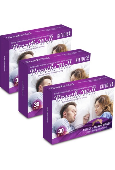 Kifidis Burun Bandı Trikolu 30'lu x 3