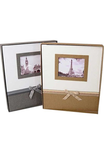 Gökkuşağı 10X15 cm 400 'lük Kutulu Somon Fotoğraf Albümü