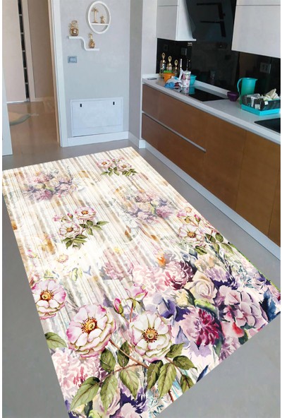 Modanoiva Eskitme Çiçek Tablosu Tasarımlı Dijital Baskılı Halı 80 x 50 cm Modanoiva Eskitme Çiçek Tablosu Tasarımlı Dijital Baskılı Halı 80 x 50 cm