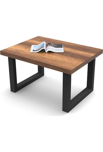 Yurudesign Marken B Ofis Sehpası Metal Ayaklı Barok