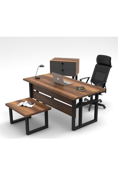 Yurudesign Marken Abc Ofis Büro Masa Takımı Barok-Antrasit