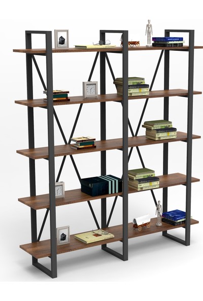 Yurudesign Marken E Ofis Kitaplık 5 Raflı Metal Ayaklı Barok Yurudesign Marken E Ofis Kitaplık 5 Raflı Metal Ayaklı Barok