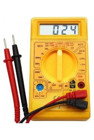 Fitfiyat Dijital Avometre Ampermetre Ölçüm Cihazı Ölçü Aleti