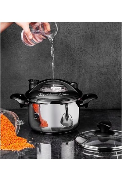Taç Baby Düdüklü Tencere 2,5 Lt Siyah