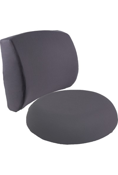 New Life Visco Ortapedik Oturma Minderi ve Bel Yastığı Gri