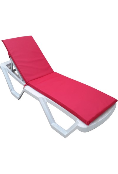 Mirzade Şezlong Minderi Lüks Su Geçirmez Kumaş Fermuarlı-Pembe