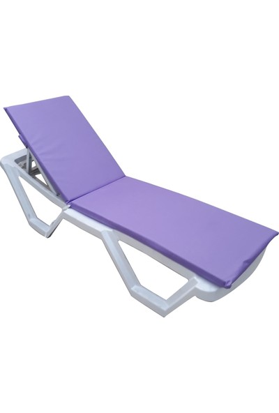 Mirzade Şezlong Minderi Lüks Su Geçirmez Kumaş Fermuarlı-Mor