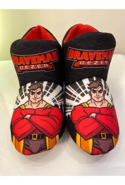 Gezer Erkek Çocuk Siyah Braveman Baskılı