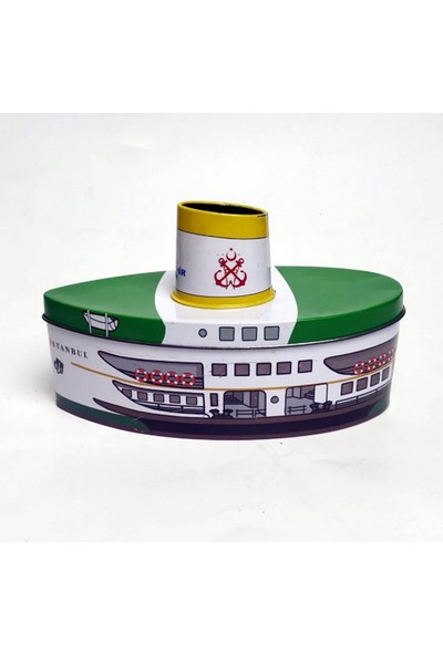 Beyjet Metal Vapur Kumbara Geniş Hazneli Gemi Tipi Istanbul Hatırası