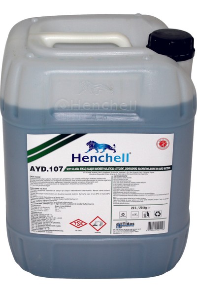 Henchell Sert Sularda Etkili Bulaşık Makinesi Parlatıcısı 20KG