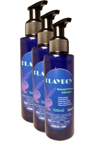 Playboy Natural Personal Lubricant 125 ml Jel 3 Adet Playboy Natural Personal Lubricant 125 ml Jel 3 Adet