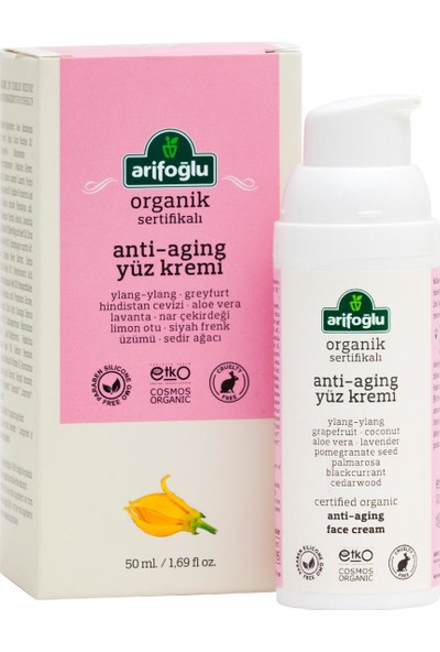 Arifoğlu Organik Yaşlanma Karşıtı (Anti Aging) Yüz Kremi 50ML Arifoğlu Organik Yaşlanma Karşıtı (Anti Aging) Yüz Kremi 50ML