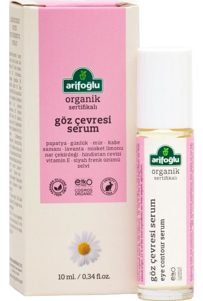 Arifoğlu Organik Göz Çevresi Serumu 10ML Arifoğlu Organik Göz Çevresi Serumu 10ML