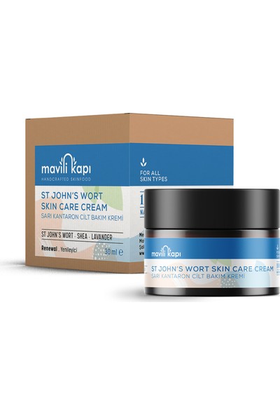 Mavili Kapı Sarı Kantaron Cilt Bakım Kremi 30 ml Mavili Kapı Sarı Kantaron Cilt Bakım Kremi 30 ml