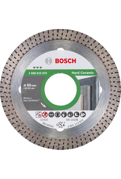 Bosch - Best Serisi Sert Seramikler Için Elmas Kesme Diski 85 mm Bosch - Best Serisi Sert Seramikler Için Elmas Kesme Diski 85 mm
