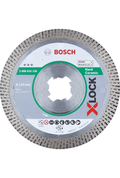 Bosch - X-Lock - Best Serisi Sert Seramikler Için Elmas Kesme Diski 125 mm Bosch - X-Lock - Best Serisi Sert Seramikler Için Elmas Kesme Diski 125 mm