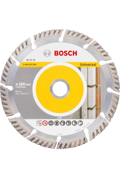Bosch - Standard Seri Genel Yapı Malzemeleri Için Elmas Kesme Diski 180 mm Bosch - Standard Seri Genel Yapı Malzemeleri Için Elmas Kesme Diski 180 mm