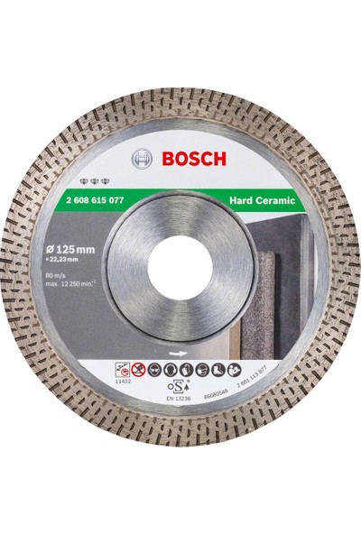 Bosch - Best Serisi Sert Seramikler Için Elmas Kesme Diski 125 mm Bosch - Best Serisi Sert Seramikler Için Elmas Kesme Diski 125 mm