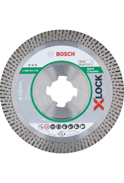 Bosch - X-Lock - Best Serisi Sert Seramikler Için Elmas Kesme Diski 115 mm Bosch - X-Lock - Best Serisi Sert Seramikler Için Elmas Kesme Diski 115 mm