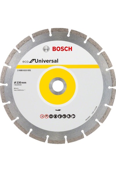 Bosch - Ekonomik Seri 9+1 Genel Yapı Malzemeleri Için Elmas Kesme Diski 230 mm Bosch - Ekonomik Seri 9+1 Genel Yapı Malzemeleri Için Elmas Kesme Diski 230 mm