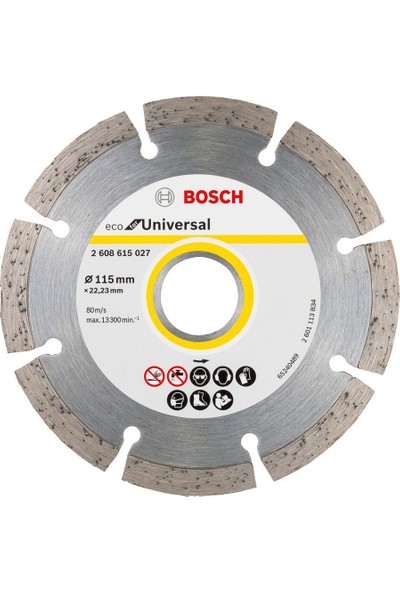 Bosch - Ekonomik Seri 9+1 Genel Yapı Malzemeleri Için Elmas Kesme Diski 115 mm Bosch - Ekonomik Seri 9+1 Genel Yapı Malzemeleri Için Elmas Kesme Diski 115 mm