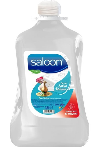Saloon Sıvı Sabun Beyaz Sabun Kokulu 3,6lt Saloon Sıvı Sabun Beyaz Sabun Kokulu 3,6lt