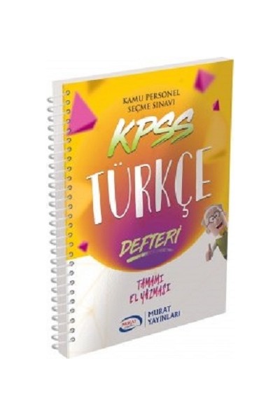 Murat Yayınları KPSS Türkçe Defteri Murat Yayınları KPSS Türkçe Defteri
