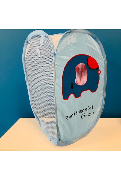 Cimide Hayvan Figürlü Oyuncak Saklama Filesi Mavi