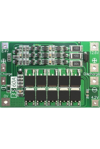 3s 60A 12,6V Balans Versiyon 18650 Bms Lityum Pil Koruma Devresi 3s 60A 12,6V Balans Versiyon 18650 Bms Lityum Pil Koruma Devresi