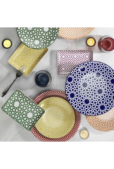 Kütahya Porselen Zeugma 18 Parça Sunum ve Kahvaltı Seti