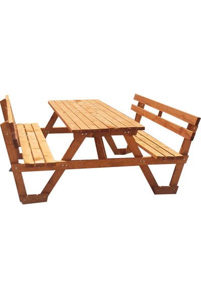 Metsan 6 Kişilik Sırt Dayamalı Piknik Masası