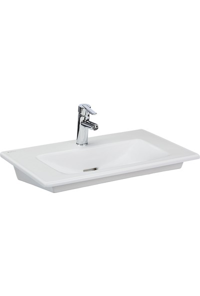 Ege Vitrifiye Lagina Ince Bantlı 60 cm Lavabo (35621)
