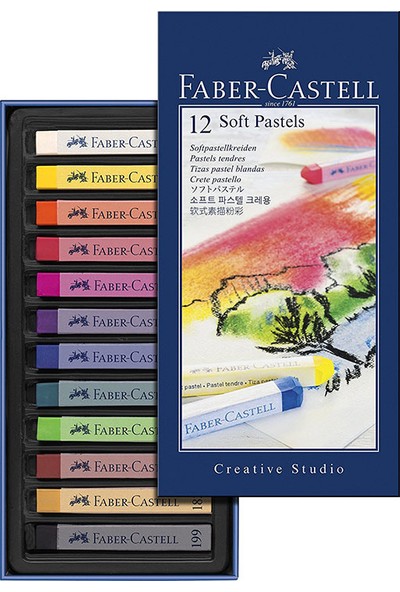 Ümraniye Hobi Sanat Faber Castell Creative Toz Soft Pastel Tam Boy 12 Renk Ümraniye Hobi Sanat Faber Castell Creative Toz Soft Pastel Tam Boy 12 Renk