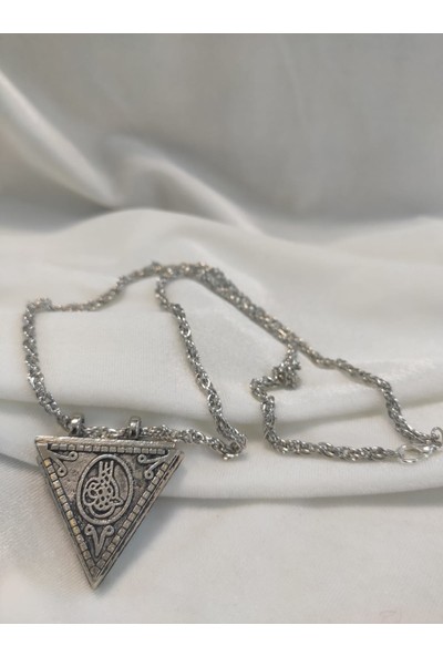 Arı Kadın/erkek Üçgen Zincirli Metal Cevşen/muska