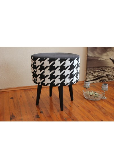 Albatros Dekoratif Yuvarlak Puf