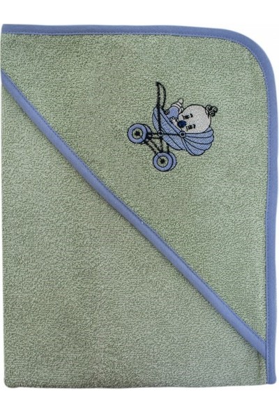 Miabella Home 70X70 Bukle Şapkalı Bebek Havlusu