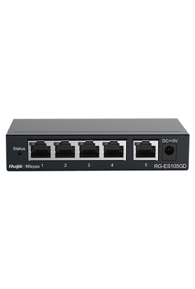 Reyee RG-ES105GD 5port Gigabit Switch Çelik Kasa Reyee RG-ES105GD 5port Gigabit Switch Çelik Kasa
