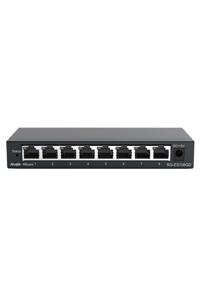 Reyee RG-ES108GD 8port Gigabit Switch Çelik Kasa Reyee RG-ES108GD 8port Gigabit Switch Çelik Kasa
