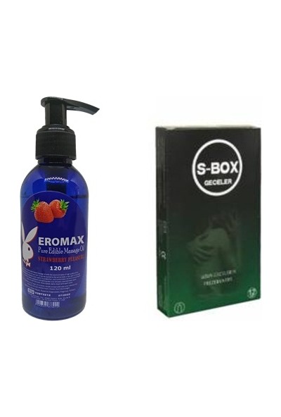 Çilek Aromalı Yenilebilir Masaj Yağı Kayganlaştırıcı Yağ + Uzun Geceler Prezervatif 1 Kutu Çilek Aromalı Yenilebilir Masaj Yağı Kayganlaştırıcı Yağ + Uzun Geceler Prezervatif 1 Kutu