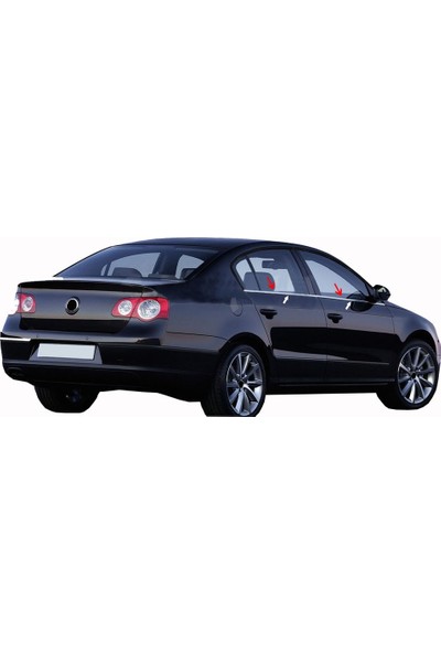 Spider Volkswagen Passat 3C B6 Cam Çıtası 4 Parça Paslanmaz Çelik 2005-2011 Modeller