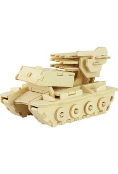 Robotime 3D Roketatar Aracı Ahşap Puzzle JP239