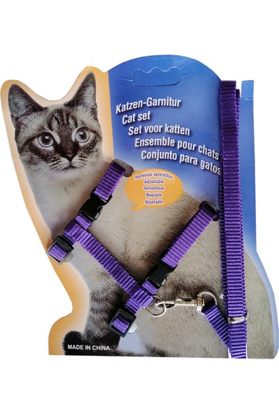 Atlantik Kedi Göğüs Bel Tasma Takımı Medium 20 x 32 cm 120 cm Mor Atlantik Kedi Göğüs Bel Tasma Takımı Medium 20 x 32 cm 120 cm Mor