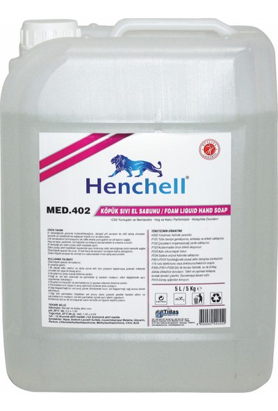 Henchell Köpük Sıvı El Sabunu 5kg