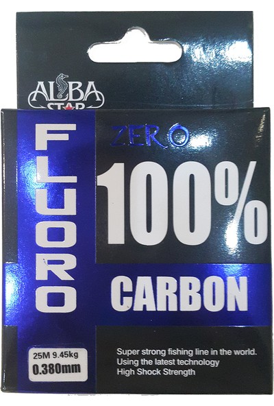 Albastar Zero %100 Fluoro Carbon Misina 25 Metre Albastar Zero %100 Fluoro Carbon Misina 25 Metre